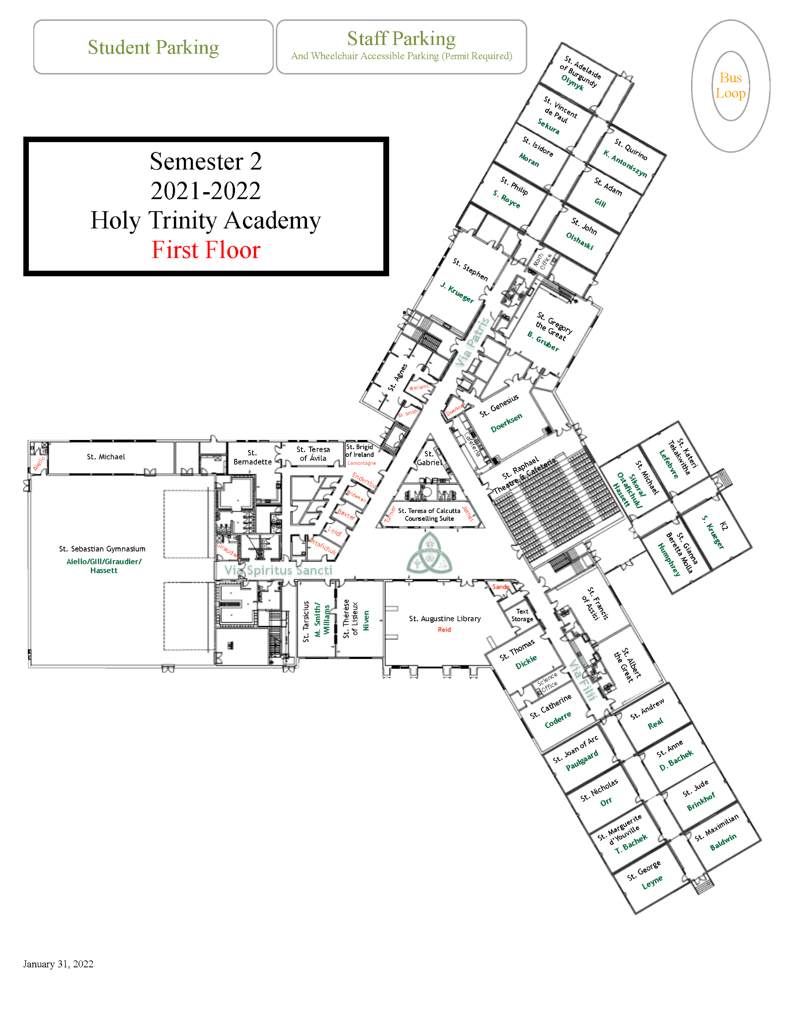 Student Map - Holy Trinity Academy